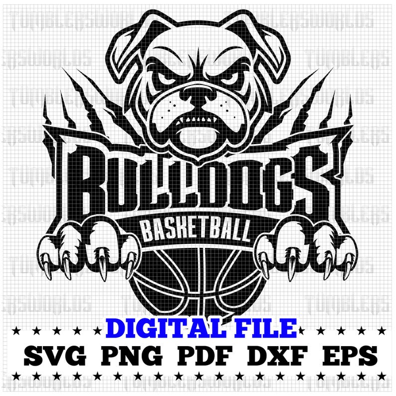 Basketball Svg, Bulldog Svg, Bulldog, Bulldogs, Basketball, Svg, Dxf ...