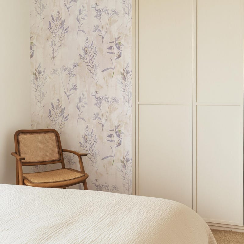 Floral Stem Wallpaper - Etsy