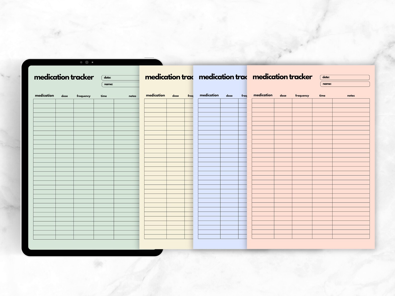 Medication Tracker Printable Template: Editable Medication Digital ...