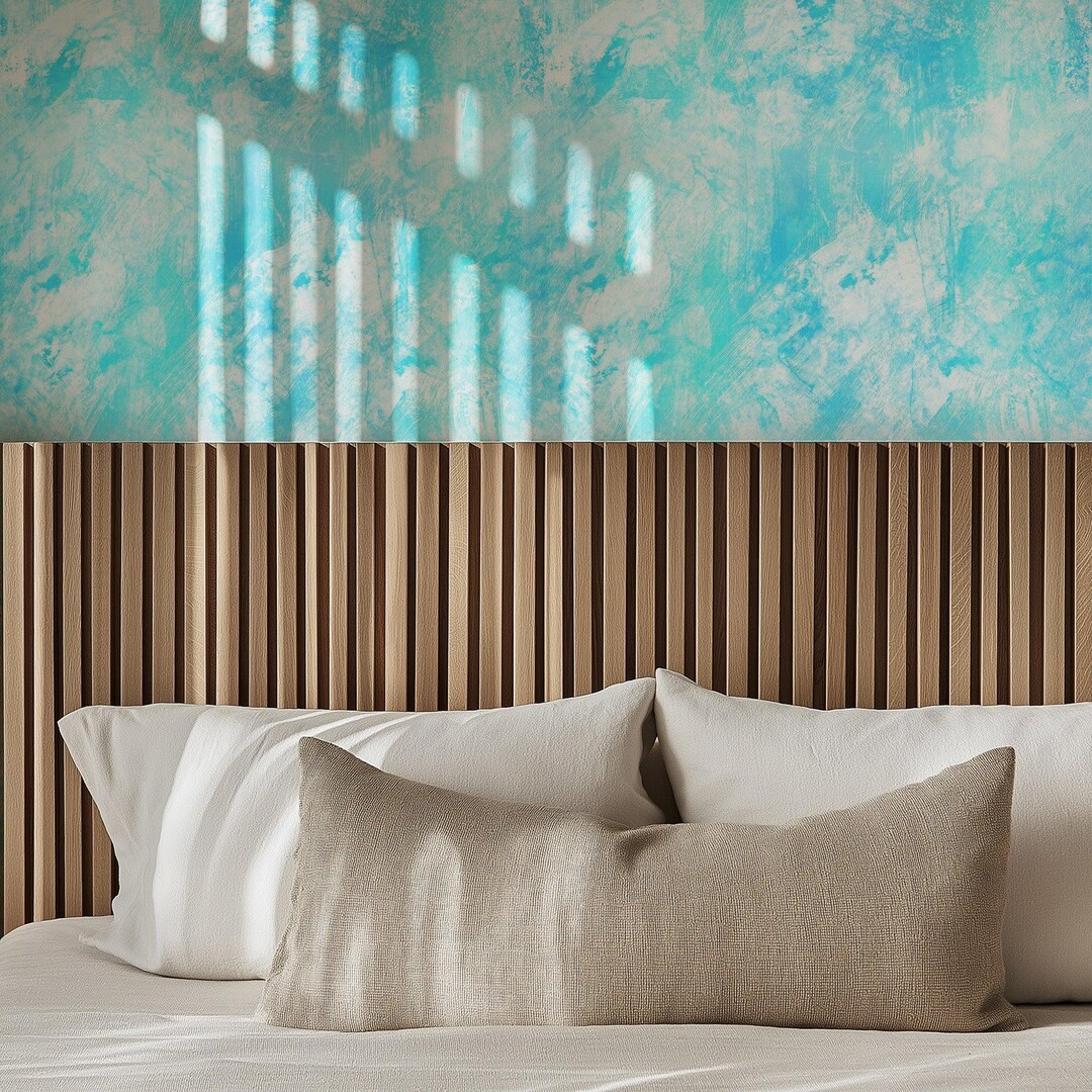 Aqua Plaster Wallpaper – Textured Limewash Look, Peel & Stick or ...