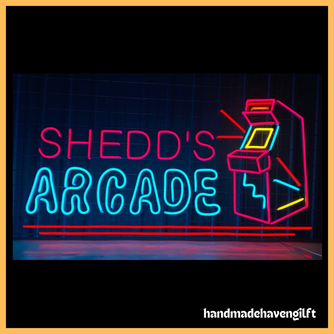 Arcade Neon Sign, Arcade Machine Neon Light, Arcade Led Sign, Custom ...