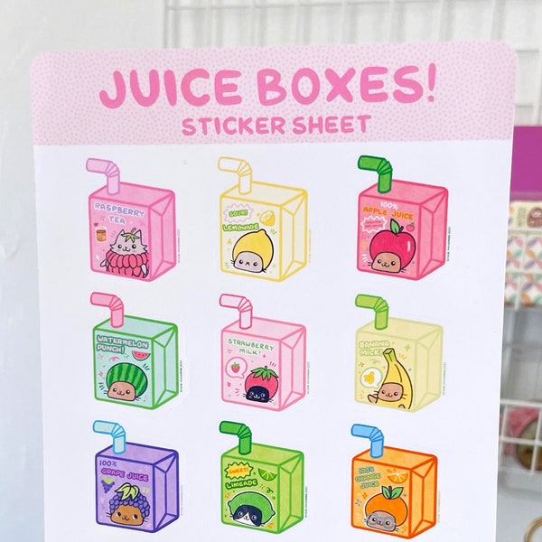 Juice Box Stickers - Etsy