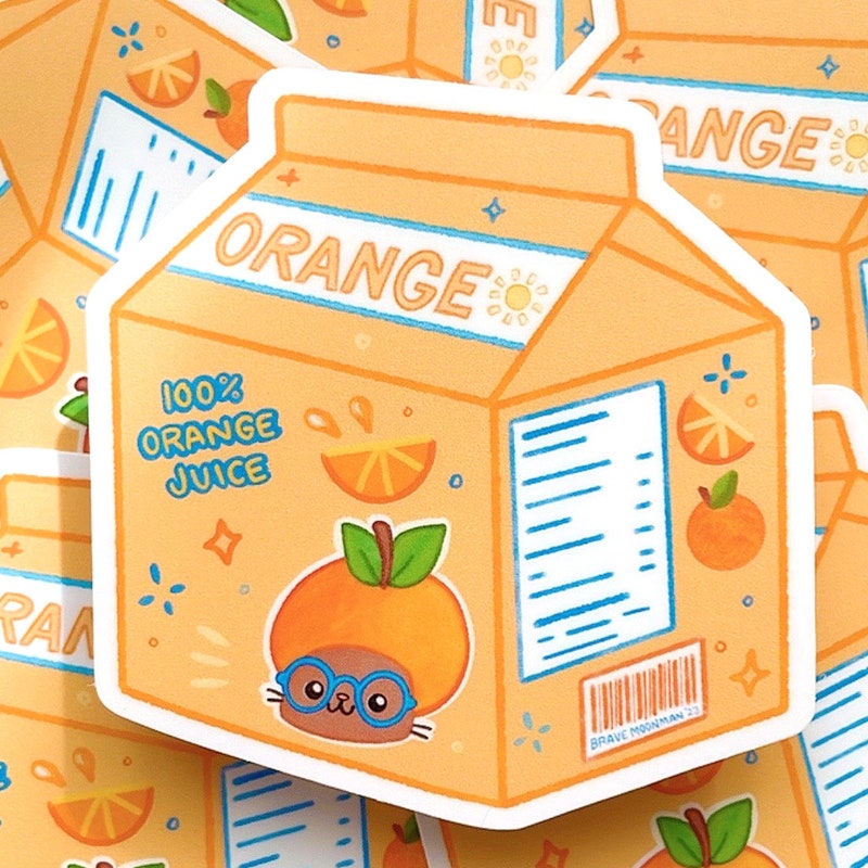 Juice Box Stickers - Etsy