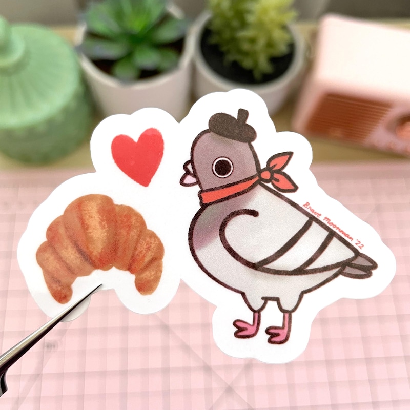 Croissant Vinyl Decal - Etsy