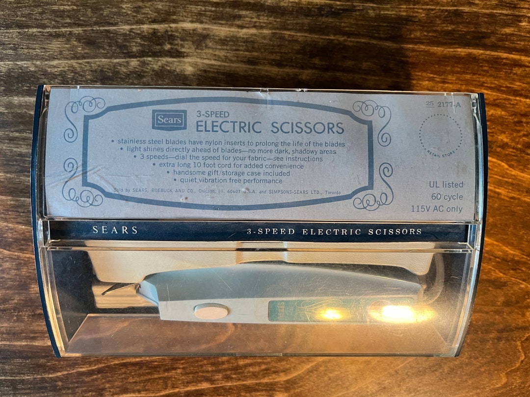 Vintage Sears 3 Speed Electric Scissors - Etsy