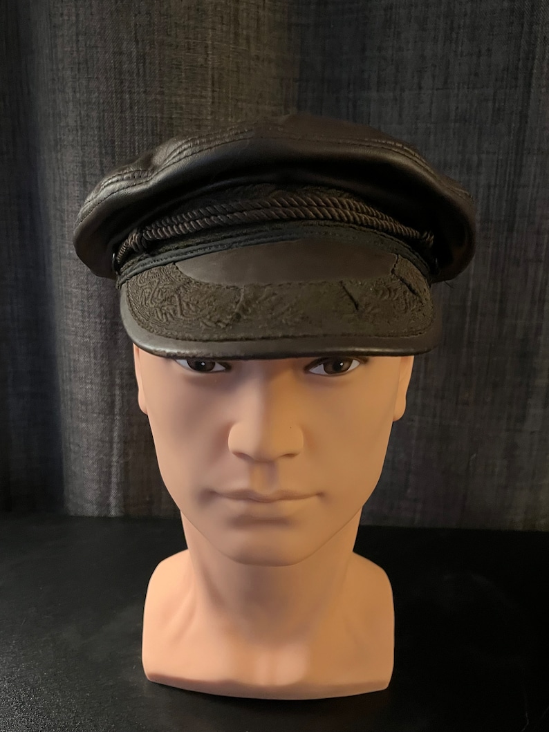 Vintage Genuine Leather Greek Fishermans Cap 21, Brown - Etsy