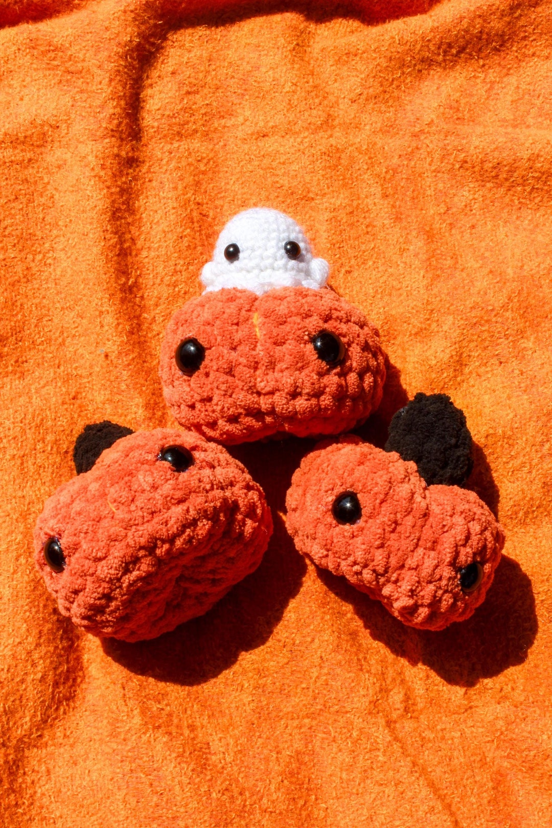 Orange Pumpkin Plushie Crochet Halloween Stuffed Toy Pumpkin Spice ...