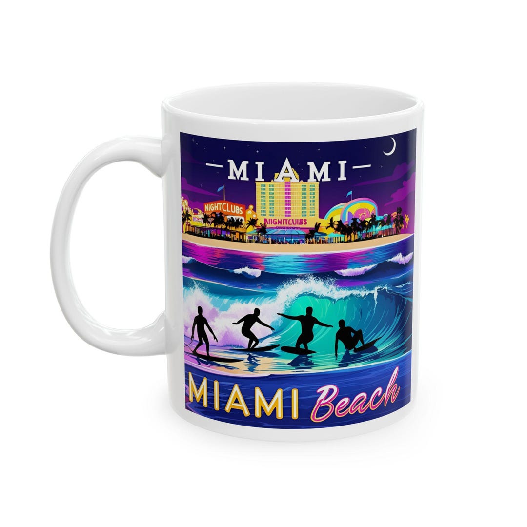 Miami Beach Spring Break Mug: Florida Travel Gift - Etsy