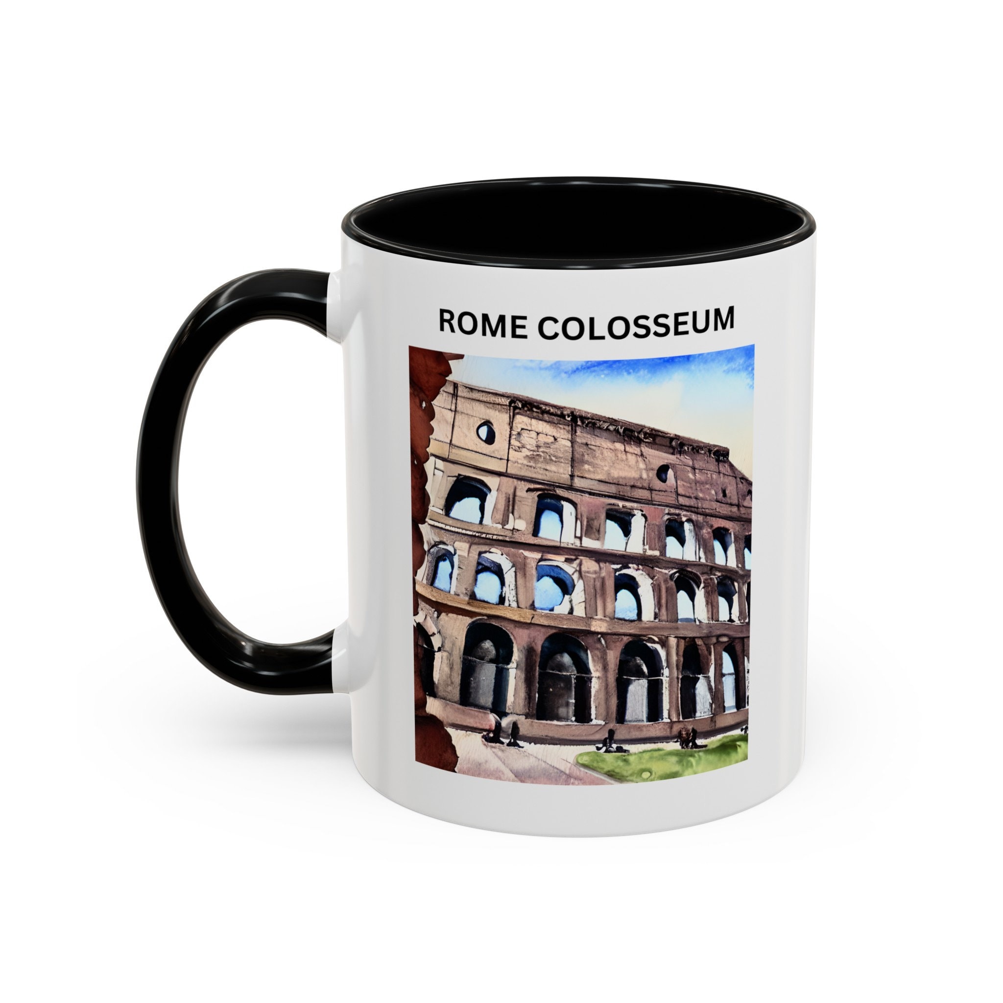 Rome Italy Colosseum 11oz 2-tone Coffee Mug Gift, Rome Italy Vacation ...