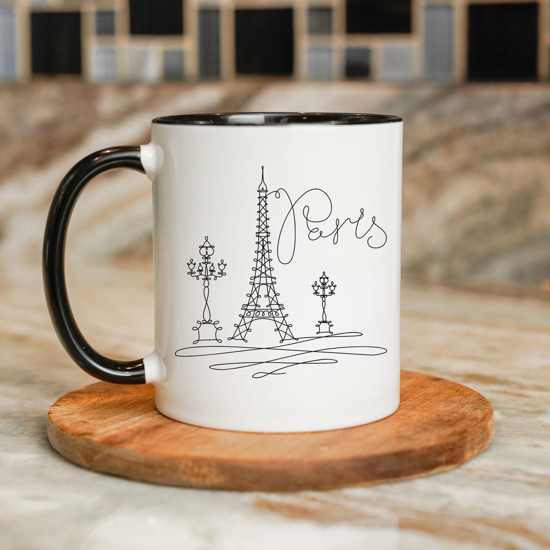 Paris Eiffel Tower 11oz 2-tone Coffee Mug Gift for Paris Lover, Paris ...