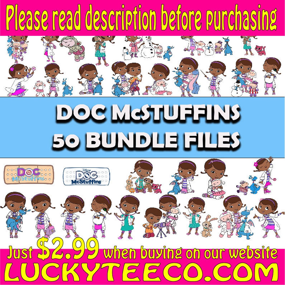 50 Doc Mcstuffins Svg Bundle, Doc Mcstuffins PNG, Doc Mcstuffins ...