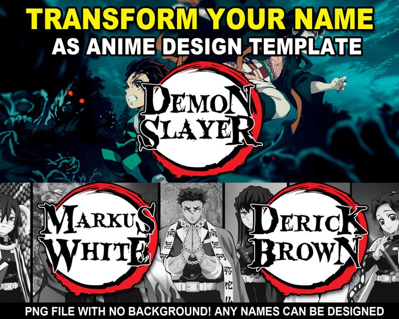 Demon Slayer Logo Editor, Anime Logo Signature, DIY Logo in Name Design ...