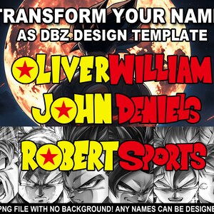 DBZ Anime Name Editor, DIY DBZ Font, Transform Your Name Into Anime ...