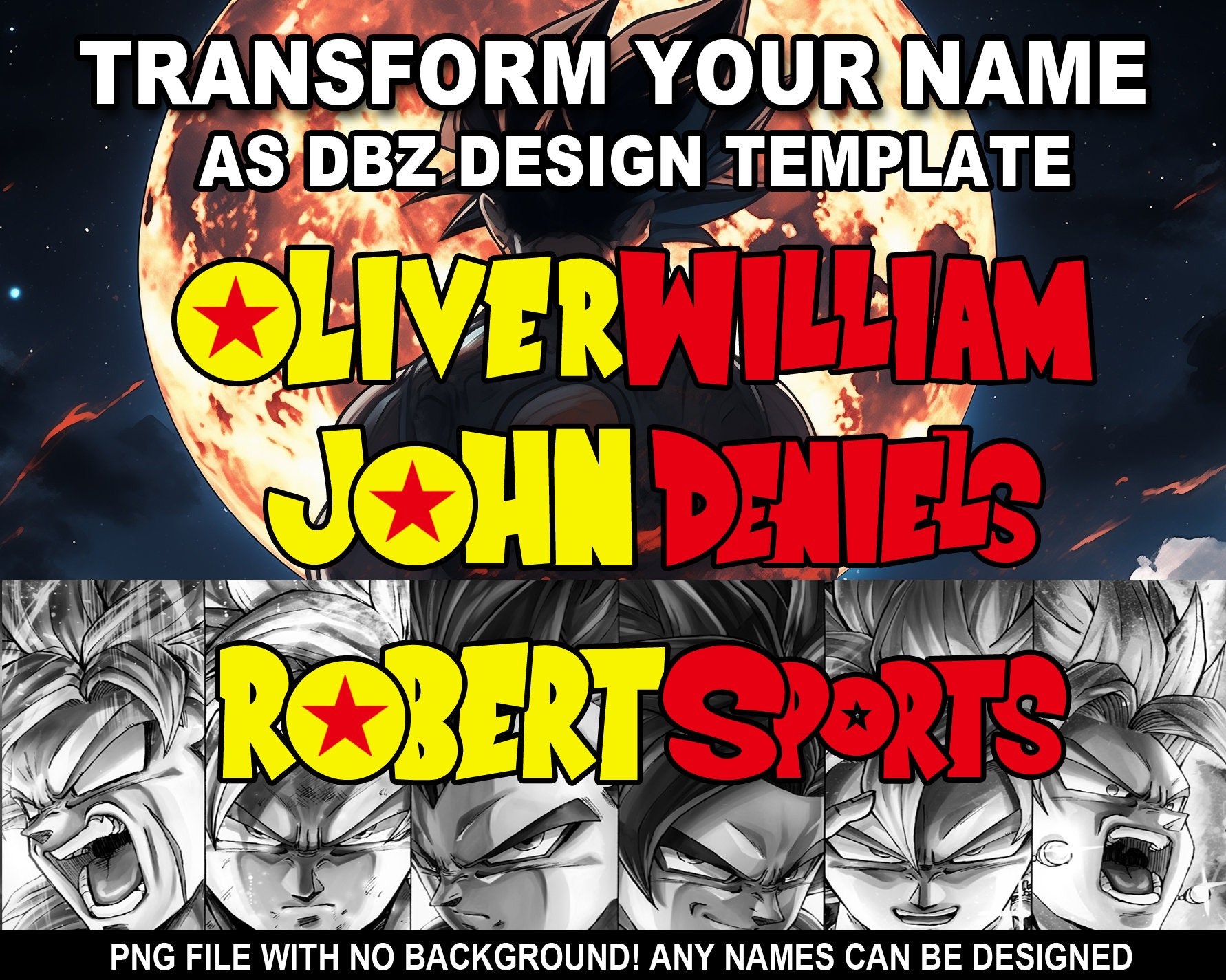 DBZ Anime Name Editor, DIY DBZ Font, Transform Your Name Into Anime ...