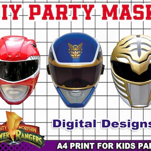 Green Power Ranger Kids Mask - Etsy