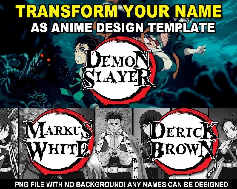 Demon Slayer Logo Editor, Anime Logo Signature, DIY Logo in Name Design ...