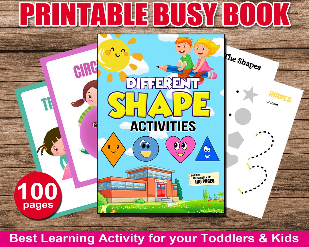 Shape Activities, Learning Binder, Busy Book Printable, Toddler First ...