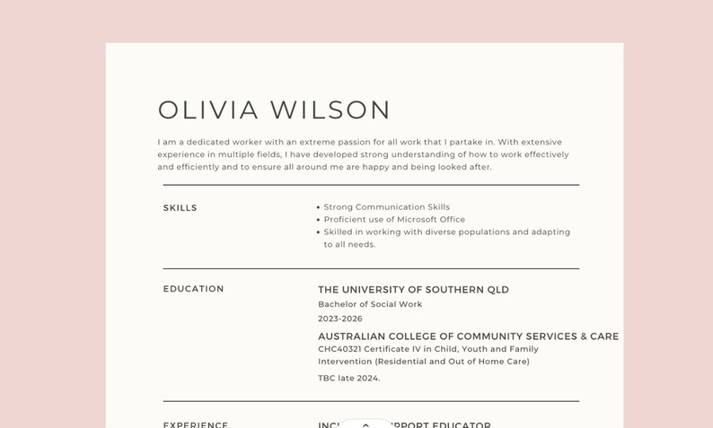 Eye-catching Resume Template for MS Word, Mac Pages, Google Docs 5X ...