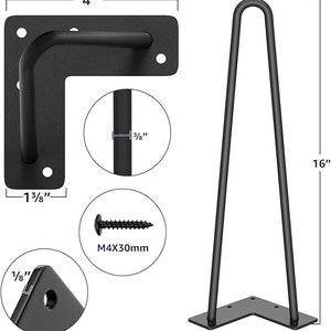 Table Legs - Metal Home DIY Projects for Nightstand, Coffee Table, Desk ...