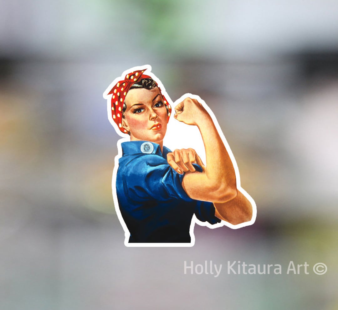 Rosie the Riveter Small Mini Vinyl Decal Sticker Waterproof Stickers ...