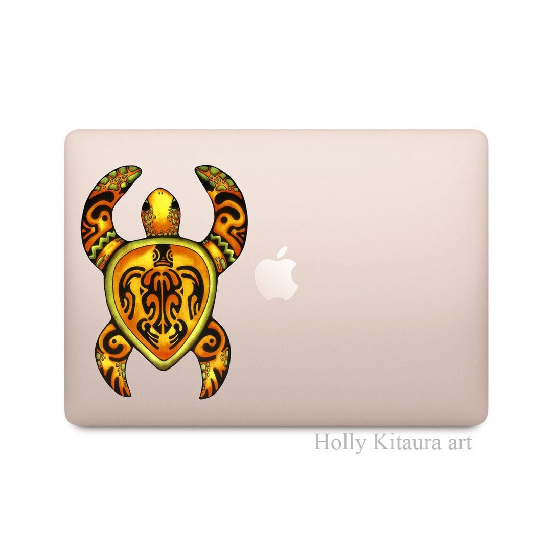 Sea Turtle Macbook Vinyl Laptop Artwork Decal Sticker - Etsy