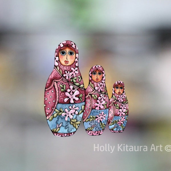 Nesting Doll Decals - Etsy