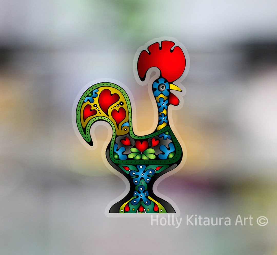 Portuguese Rooster Bird Vinyl Decal Sticker Decals Waterproof Car ...