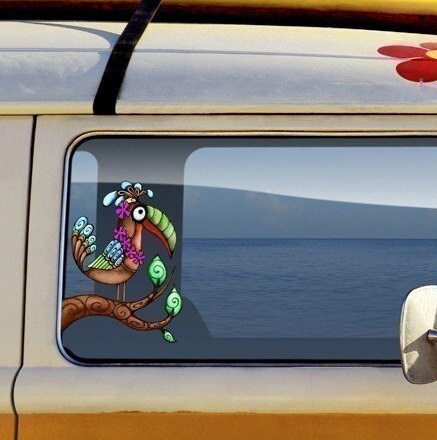 Toucan Bird Car Decal Auto Vinyl Sticker Colorful Bird | Etsy