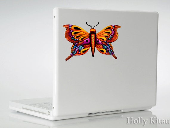 Butterfly Decal Vinyl Sticker Colorful Monarch Wings Color | Etsy