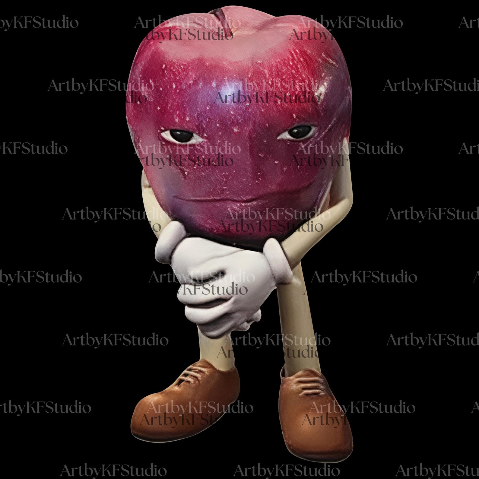 Retro Apple PNG Svg for Circut, Funny Meme Graphic Design, Y2K Harajuku ...