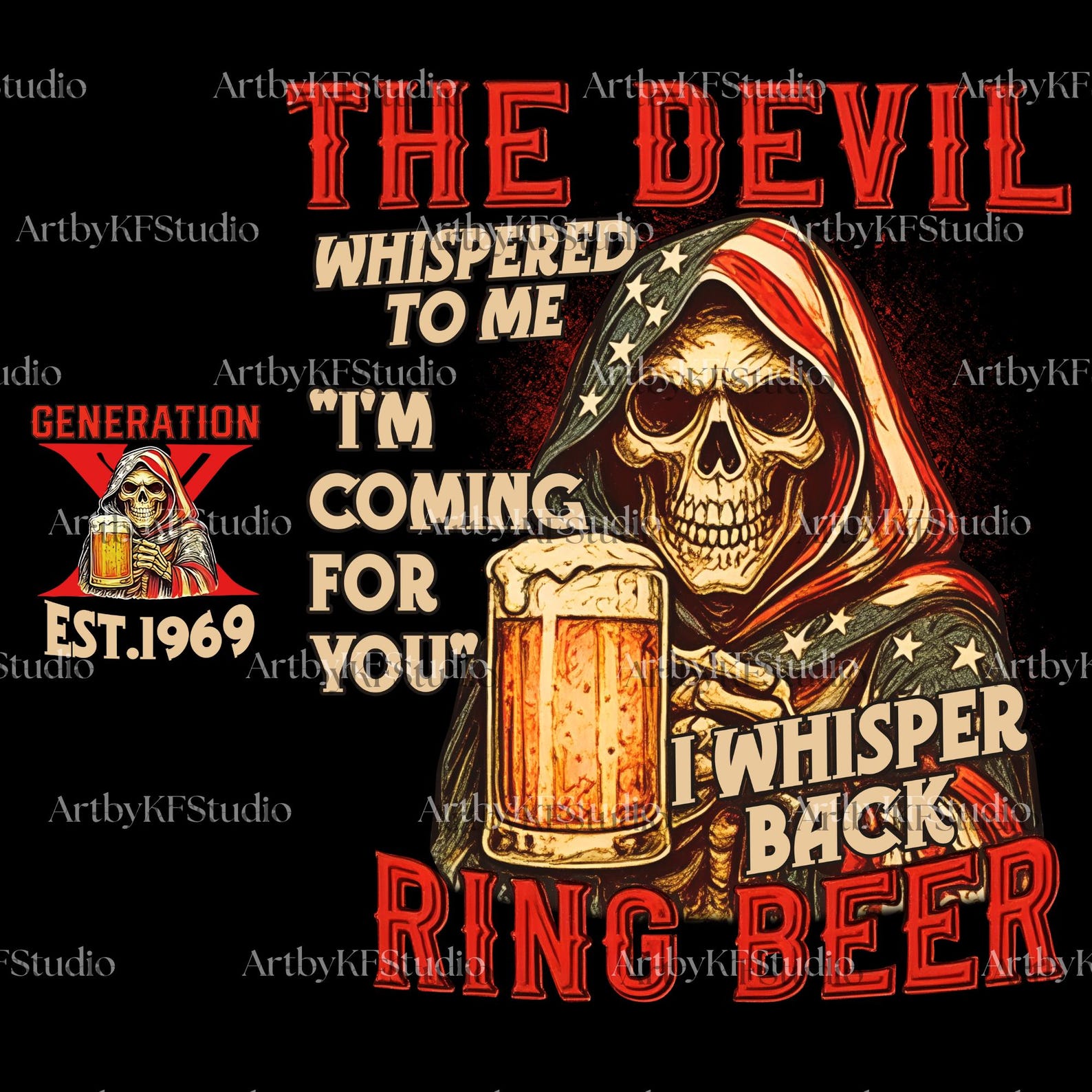 Generation X Custom Year Svg Png, Badass Gen X Design, Devil Brings ...