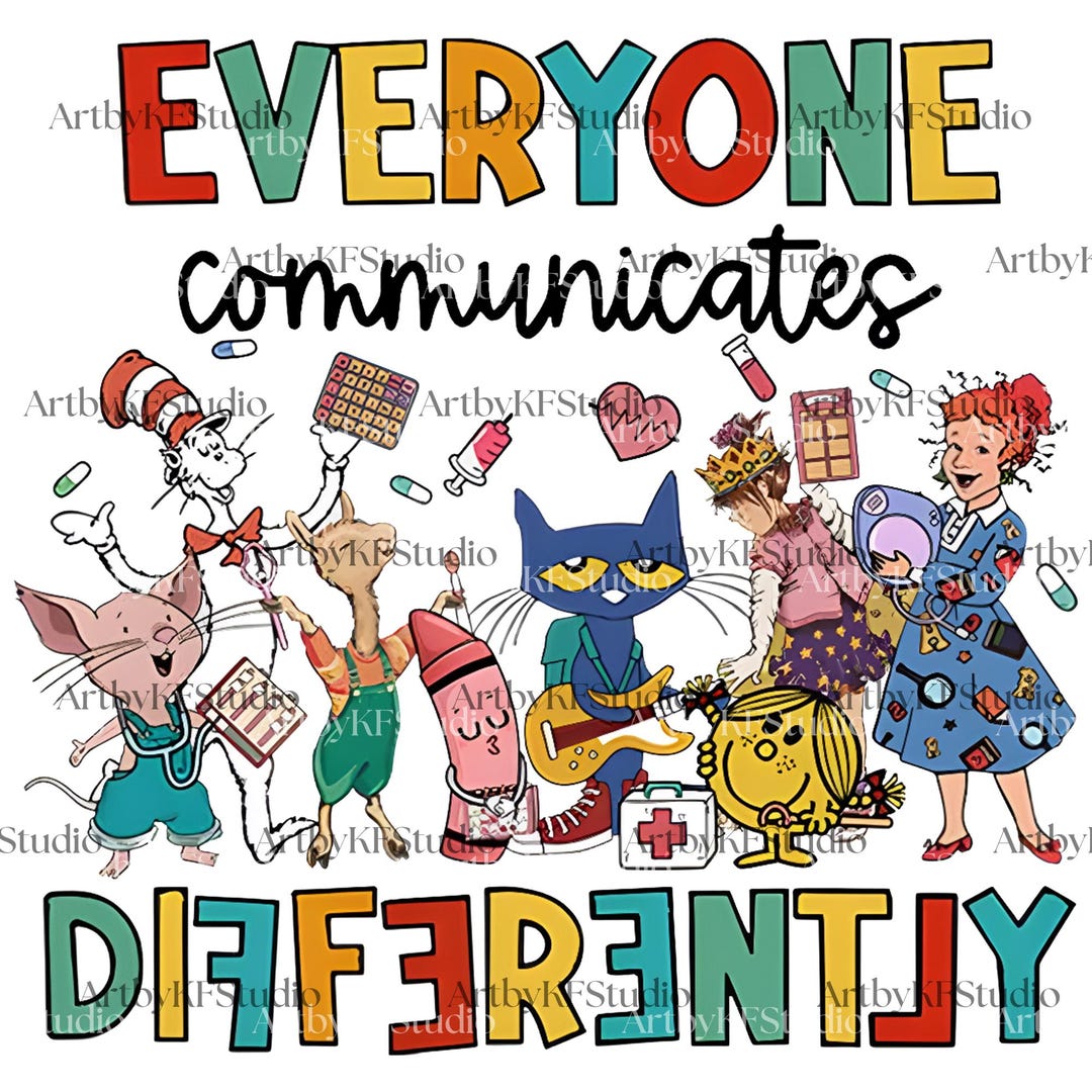 Everyone Communicates Differently Png, Autism Awareness Png, Autism ...
