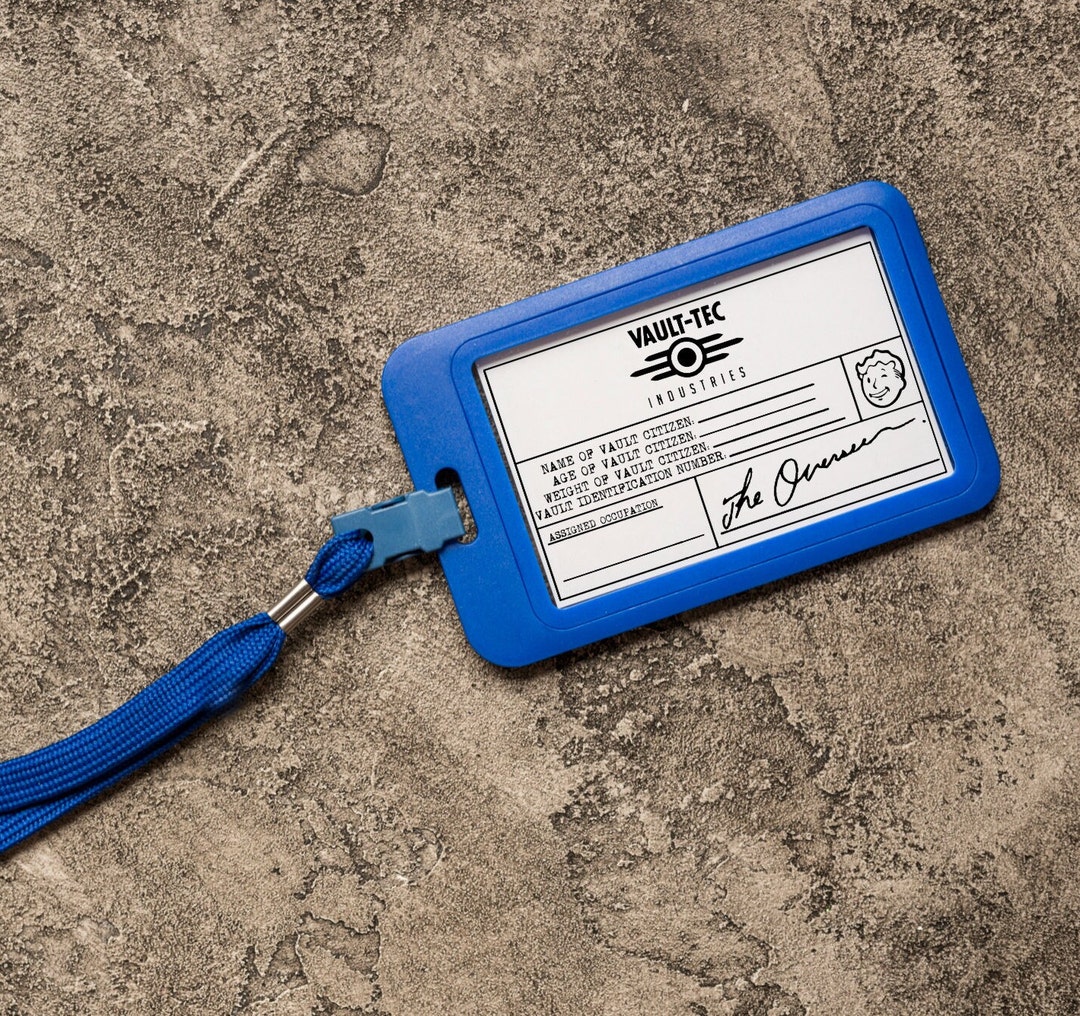 Vault-tec ID Card .svg, .png, .brushset, .gbr - Etsy Australia