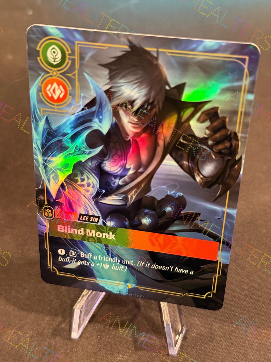 Lee Sin - Blind Monk - Storm Dragon - Champion Proxy - Riftbound TCG - Etsy