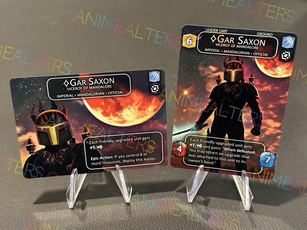 Gar Saxon, Viceroy of Mandalore - Leader Alter - Star Wars Unlimited ...