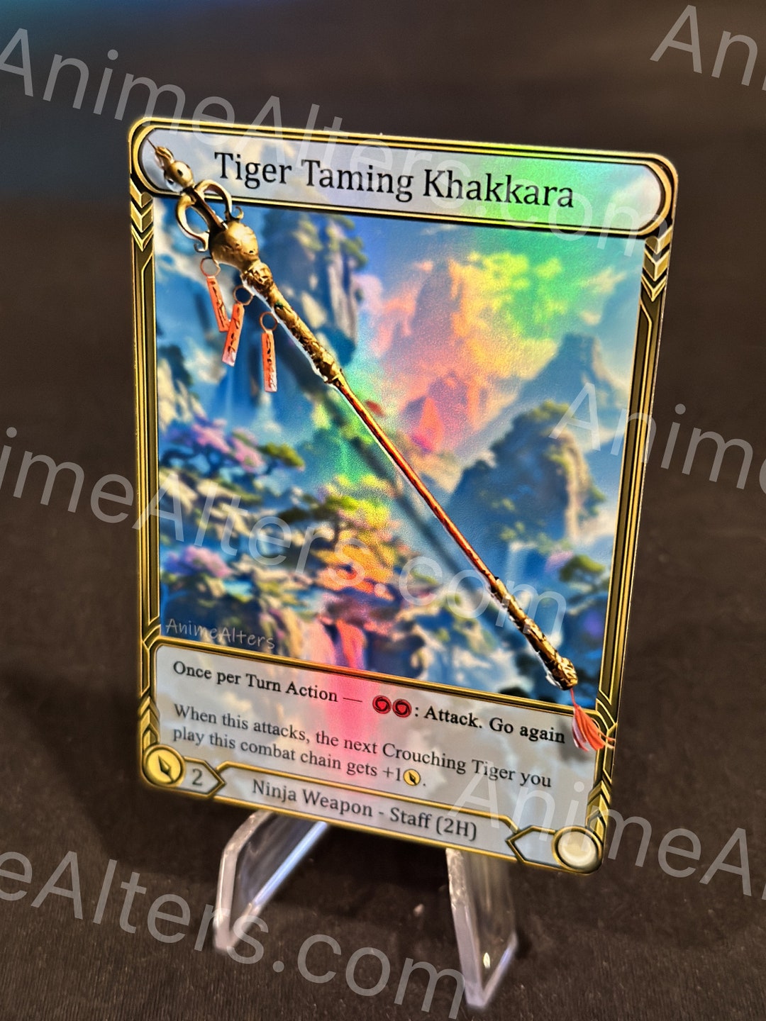 Tiger Taming Khakkara - Weapon Alter - Flesh and Blood TCG - Etsy