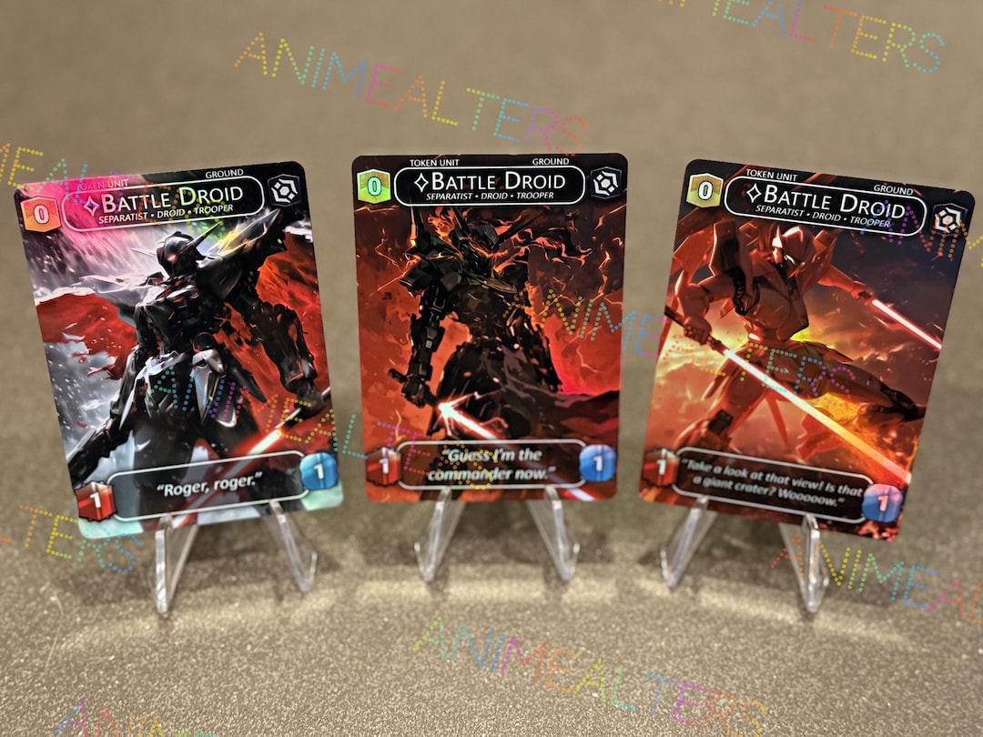 Battle Droid Token Alter Star Wars Unlimited TCG - Etsy