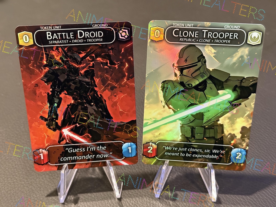 Battle Droid // Clone Trooper (variant 2) - Token Alter - Star Wars ...