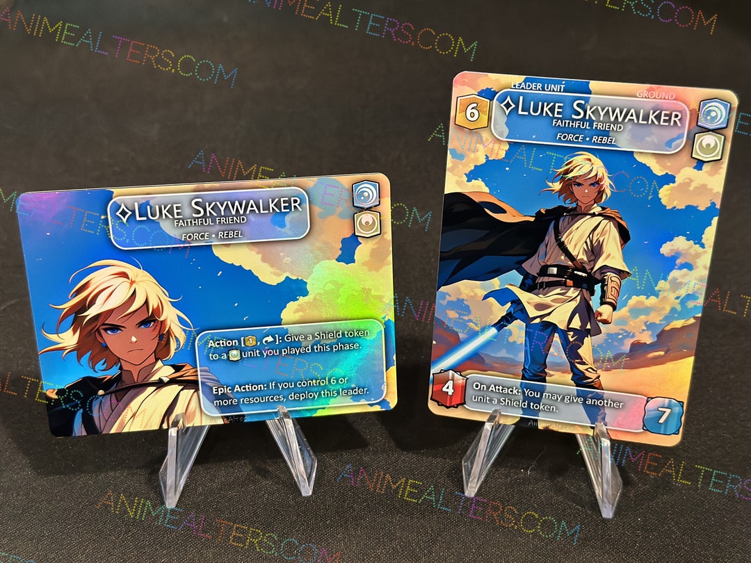Luke Skywalker (link Variant) - Leader Alter - Star Wars Unlimited TCG ...