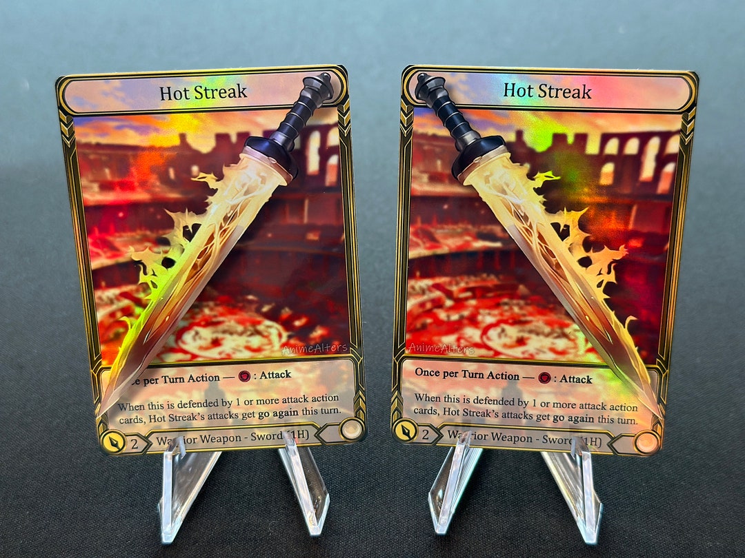 Hot Streak - Weapon Alter - Flesh and Blood TCG - Etsy