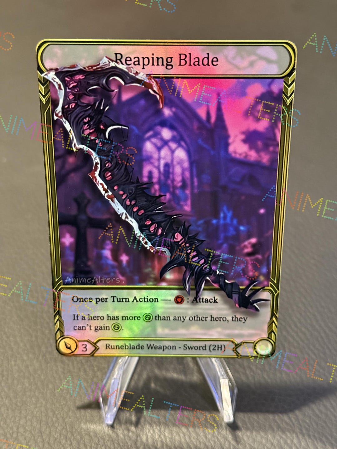 Reaping Blade - Weapon Alter - Flesh and Blood TCG - Etsy