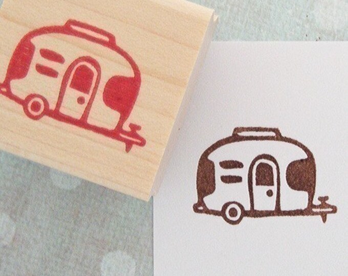 Airstream Trailer Rubber Stamp - Etsy