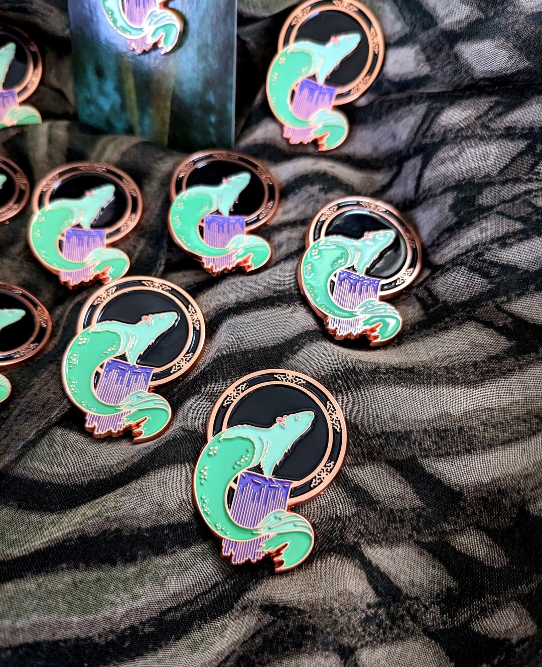 ENAMEL PIN Mermaid Rat 2.0 || 1.625" Soft Enamel and Rose Gold Metal - Etsy