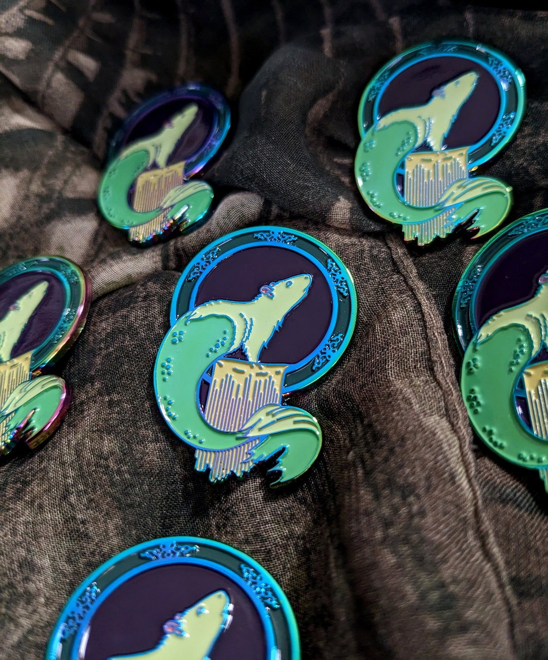 Mermaid Rat Enamel Pin, Rat in Pipe With Mermaid Tail in Soft Enamel ...