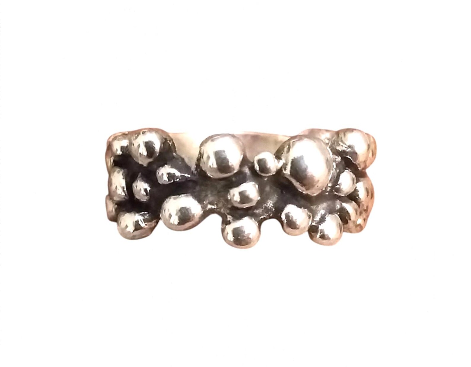 Sterling Silver Ring - Pebbles - Etsy
