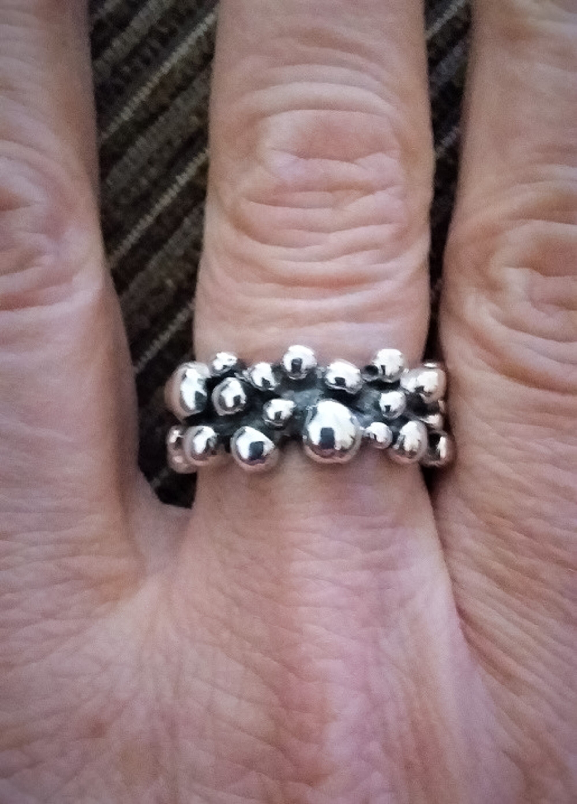 Sterling Silver Ring - Pebbles - Etsy