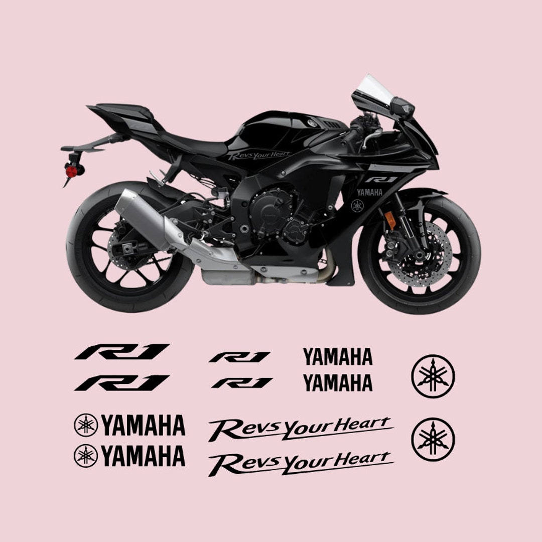 Yamaha R1 Decal Sticker Kit DIY Graphics Accents Colour Change Pink ...