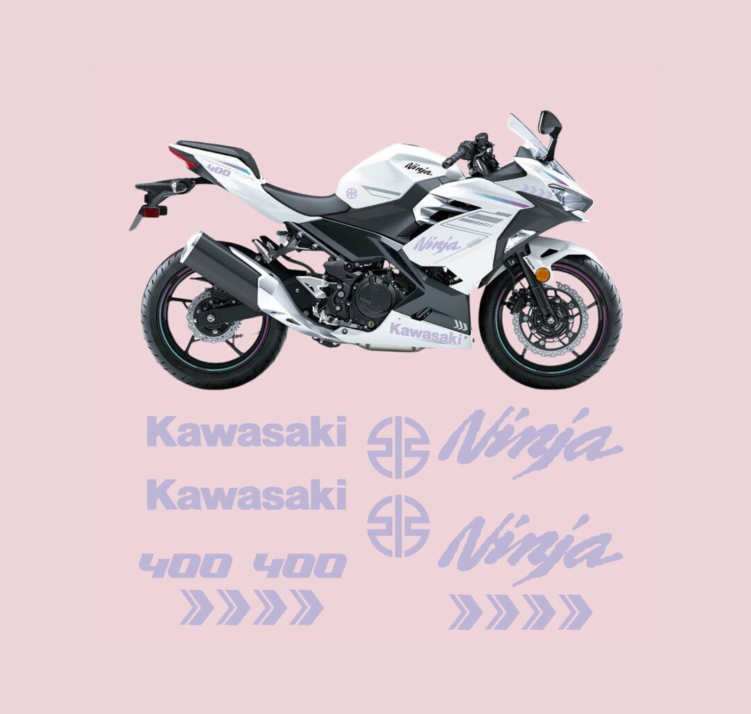 Kawasaki Ninja 400 Decal Sticker Kit DIY Graphics Accents Colour Change ...
