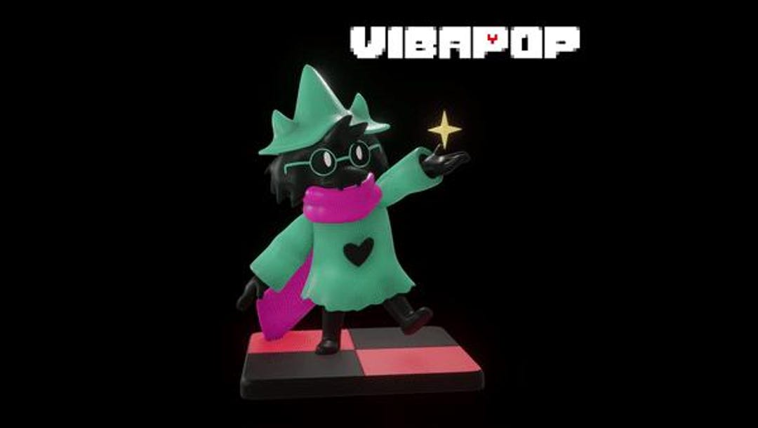 Ralsei Form Deltarune 3d Printed Statue in Abs Like Resin Perfect for ...