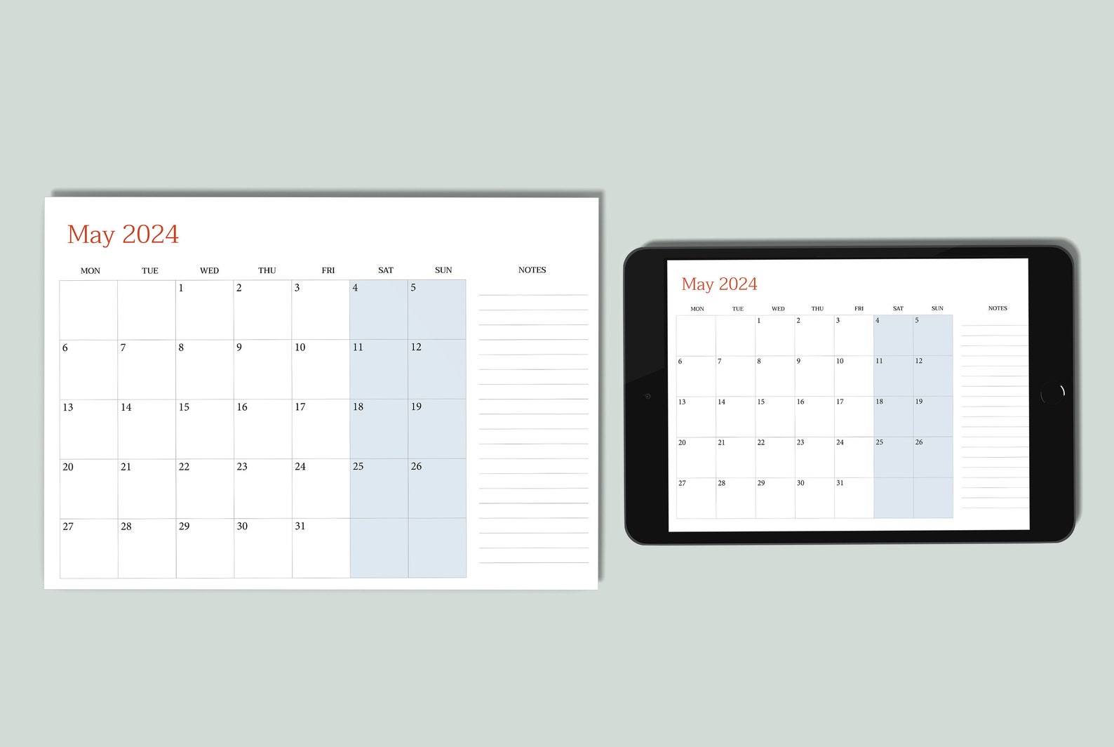 2024 Calendar Pdf Digital Planner 2024 Monthly Planner Minimalist ...